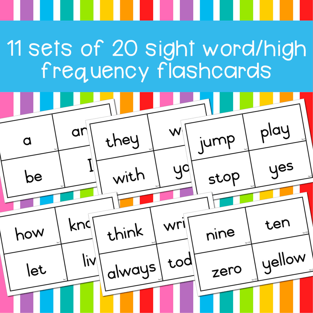 220 Sight Word Flashcards – Creative Classroom
