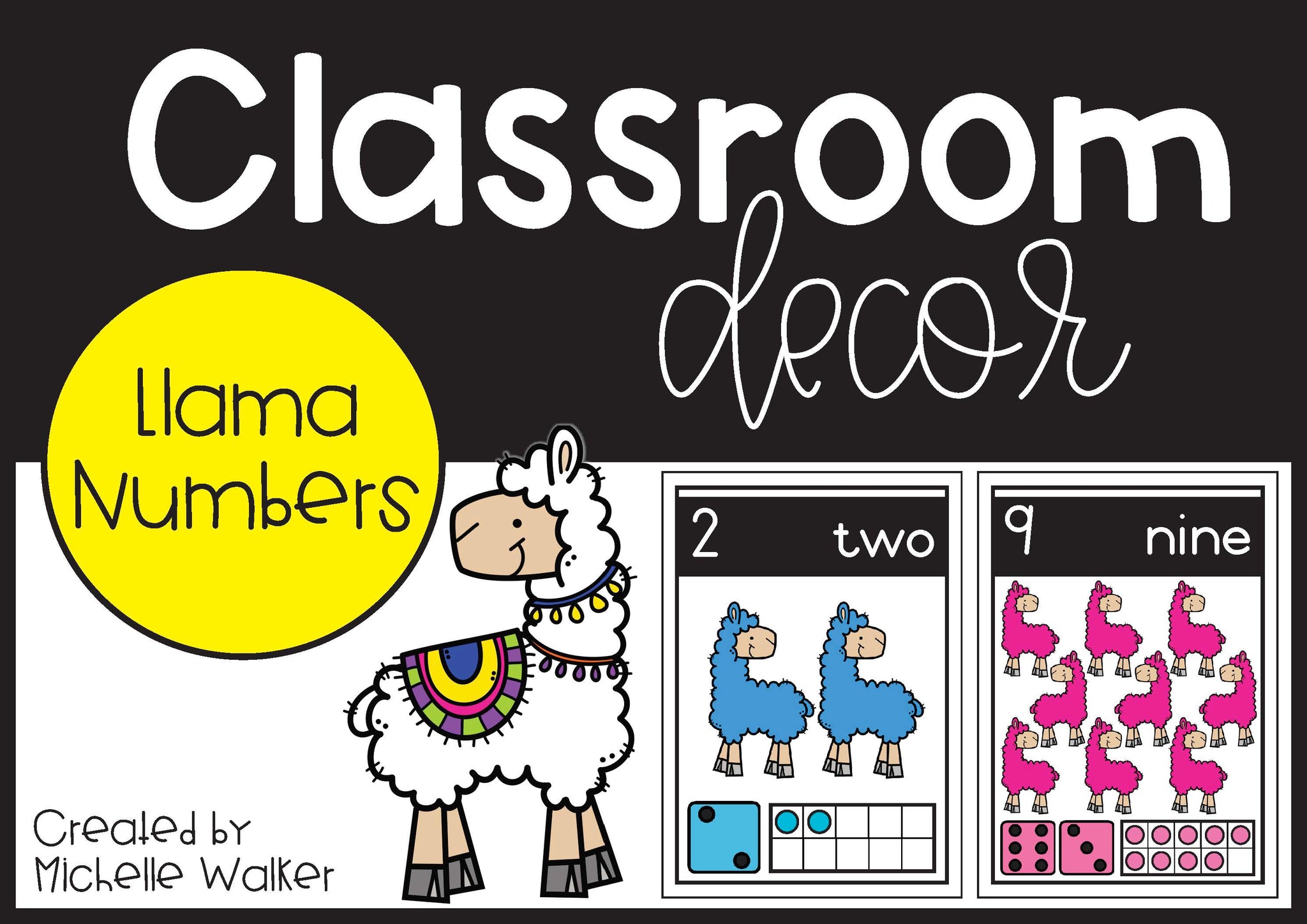Classroom Decor - Llama Numbers 1-10 – Creative Classroom