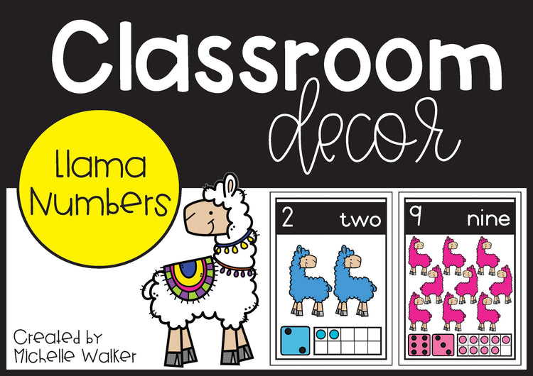 Classroom Decor - Llama Numbers 1-10 – Creative Classroom
