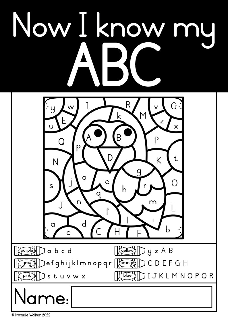 Letter recognition and handwriting practise book – Creative Classroom